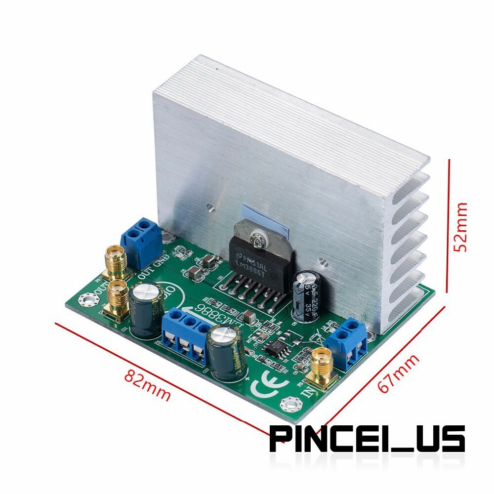 LM3886 Audio Power Amplifier Board Amp Module OPA445 High Voltage ...