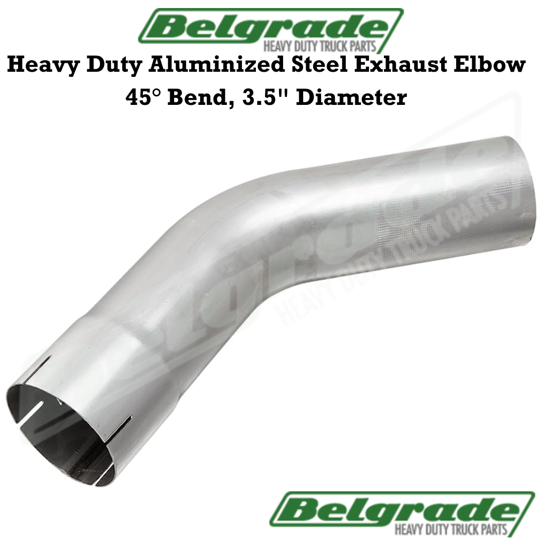 Automann Heavy Duty Aluminized Steel Exhaust Elbow 45° Bend, 3.5 ...