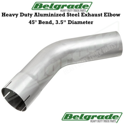 Automann Heavy Duty Aluminized Steel Exhaust Elbow 45° Bend, 3.5 ...