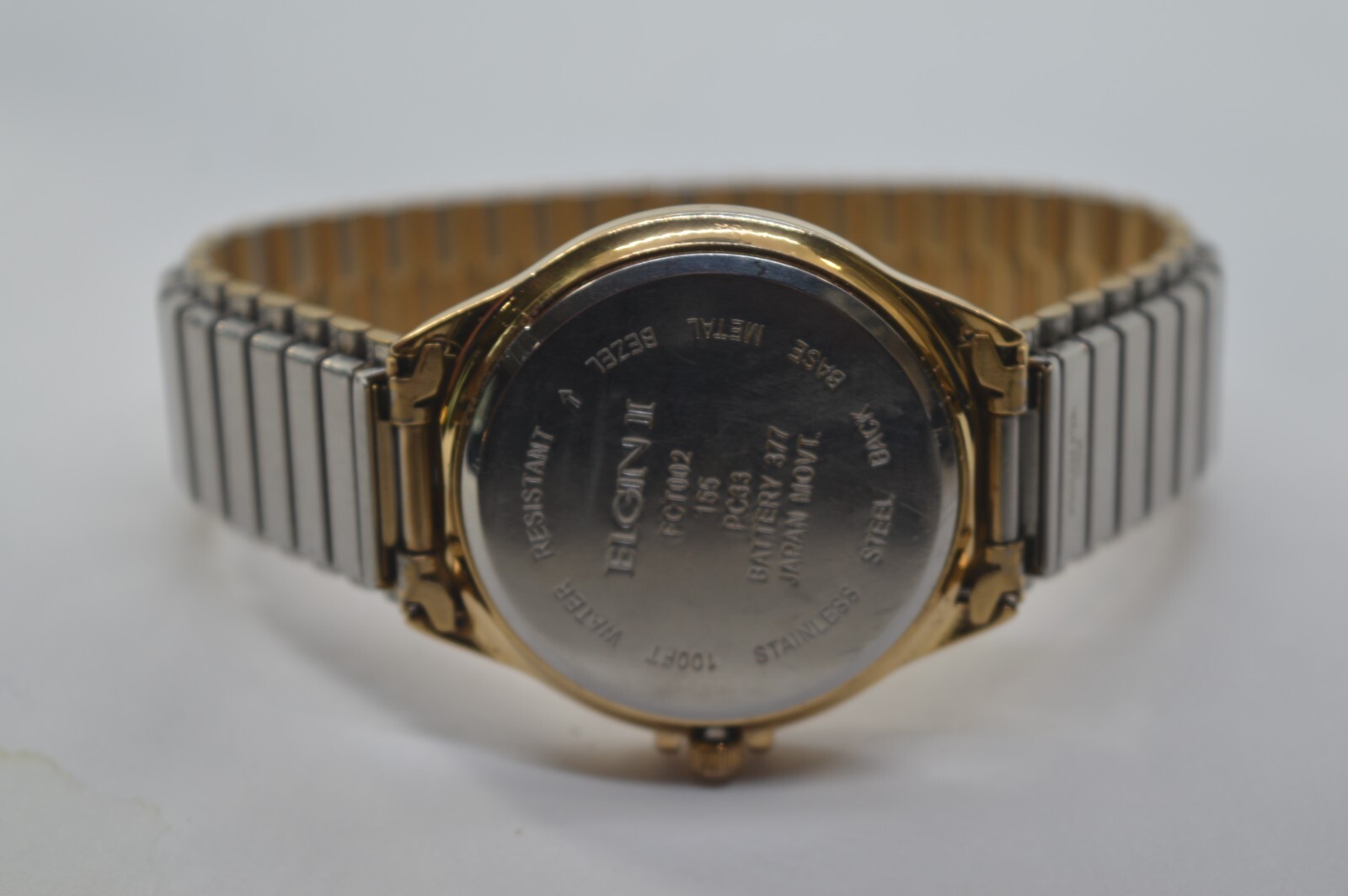 Vintage ELGIN II DAY DATE FCT002 Mens Quartz Watch New Battery Nice ...