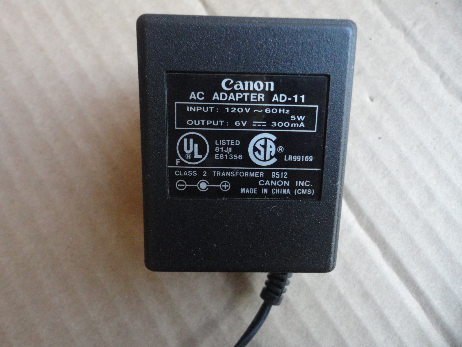 Canon AC Adapter AD 11 Class 2 Transformer 9512 | eBay