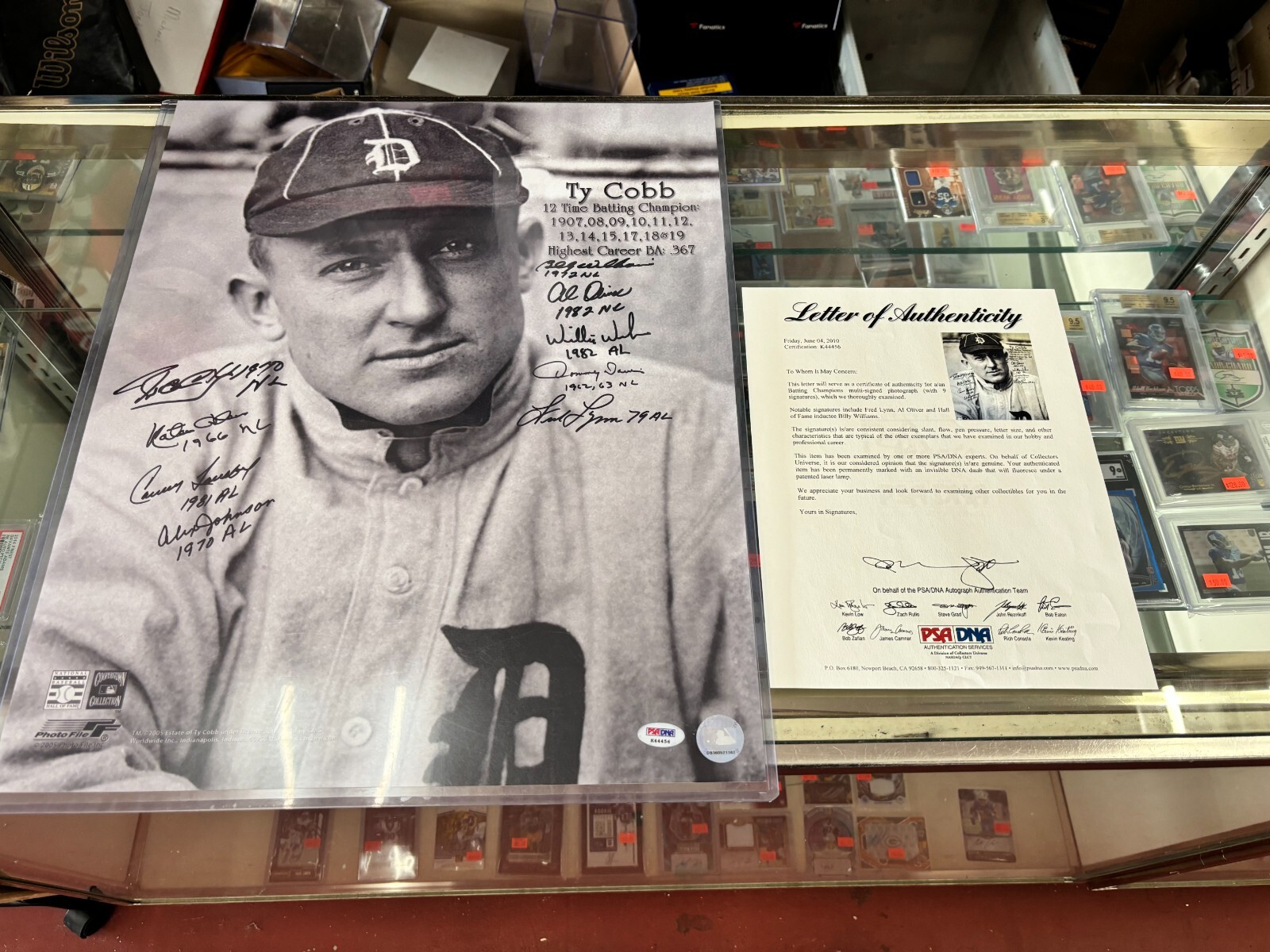 Ty Cobb Autographed Memorabilia | Signed Photo, Jersey, Collectibles ...