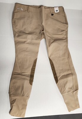 Equine Couture Coolmax Champion side Zip Equestrian Breeches Pants 34 ...