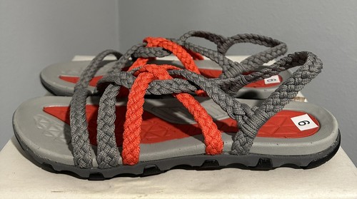Plaka Explore Hiking Sandals for Women Arch Support Gray Red Size 9 ...