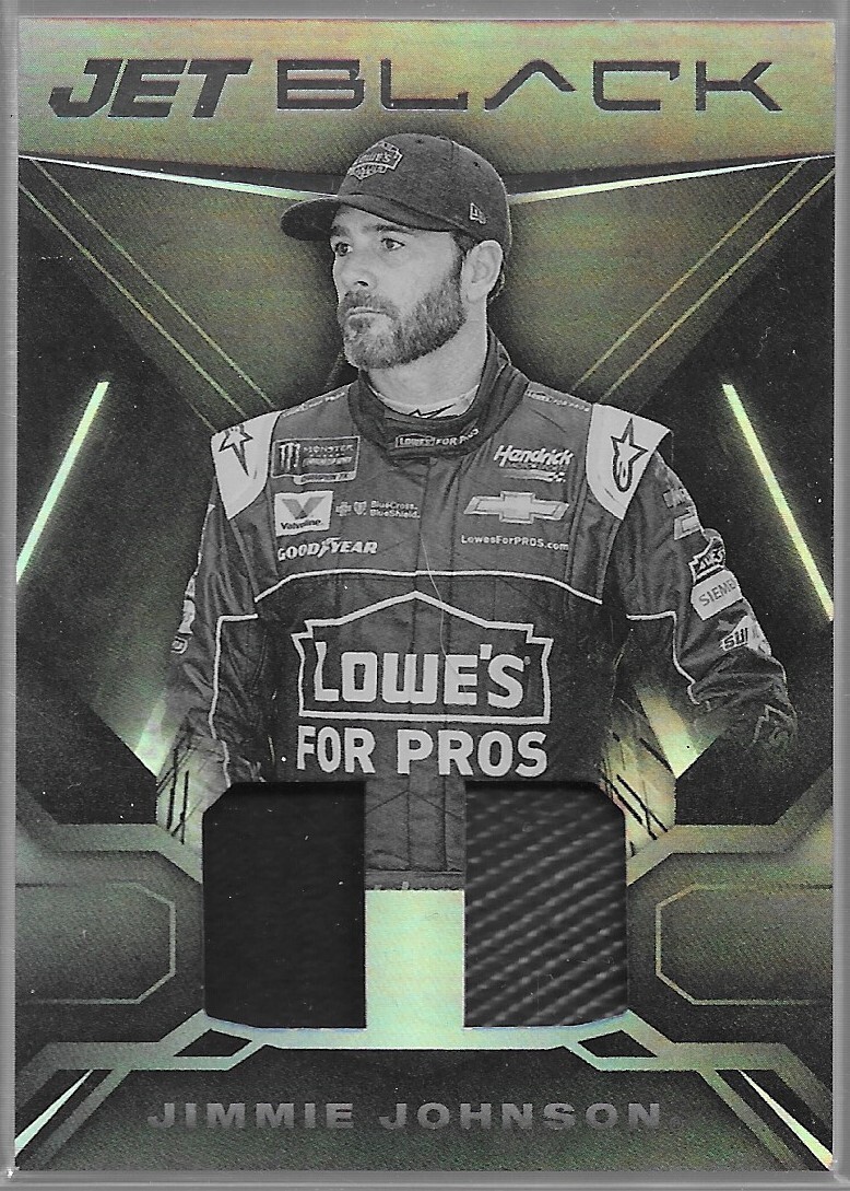 2022 Panini Chronicles Jimmie Johnson Jet Black Tire Firesuit Card ...