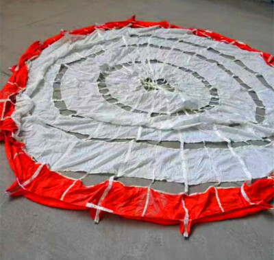 1Pc Aerospace Vintage Military Round Parachute Cloth Diameter 4.5m/14 ...
