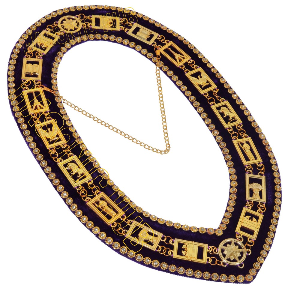 Masonic Regalia Deputy Grand Master 100% LAMBSKIN APRON With Chain ...