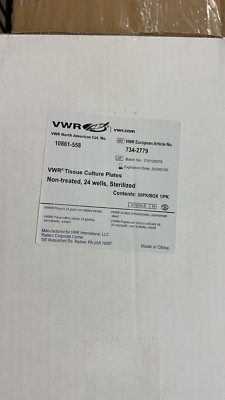 VWR 734-2779 24-well plates, flat bottom, non-treated, 50/box | eBay