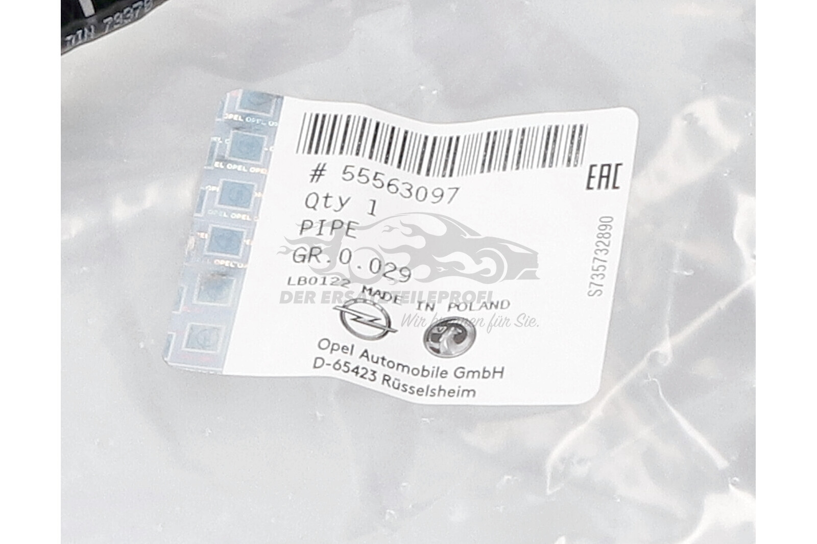 Original Entlüftungsschlauch Kurbelwellengehäuse für Opel Astra, Corsa ...