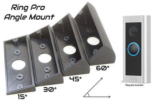 Angle Mount Bracket Holder Wedge for Ring Pro Video Doorbell 15°, 30 ...