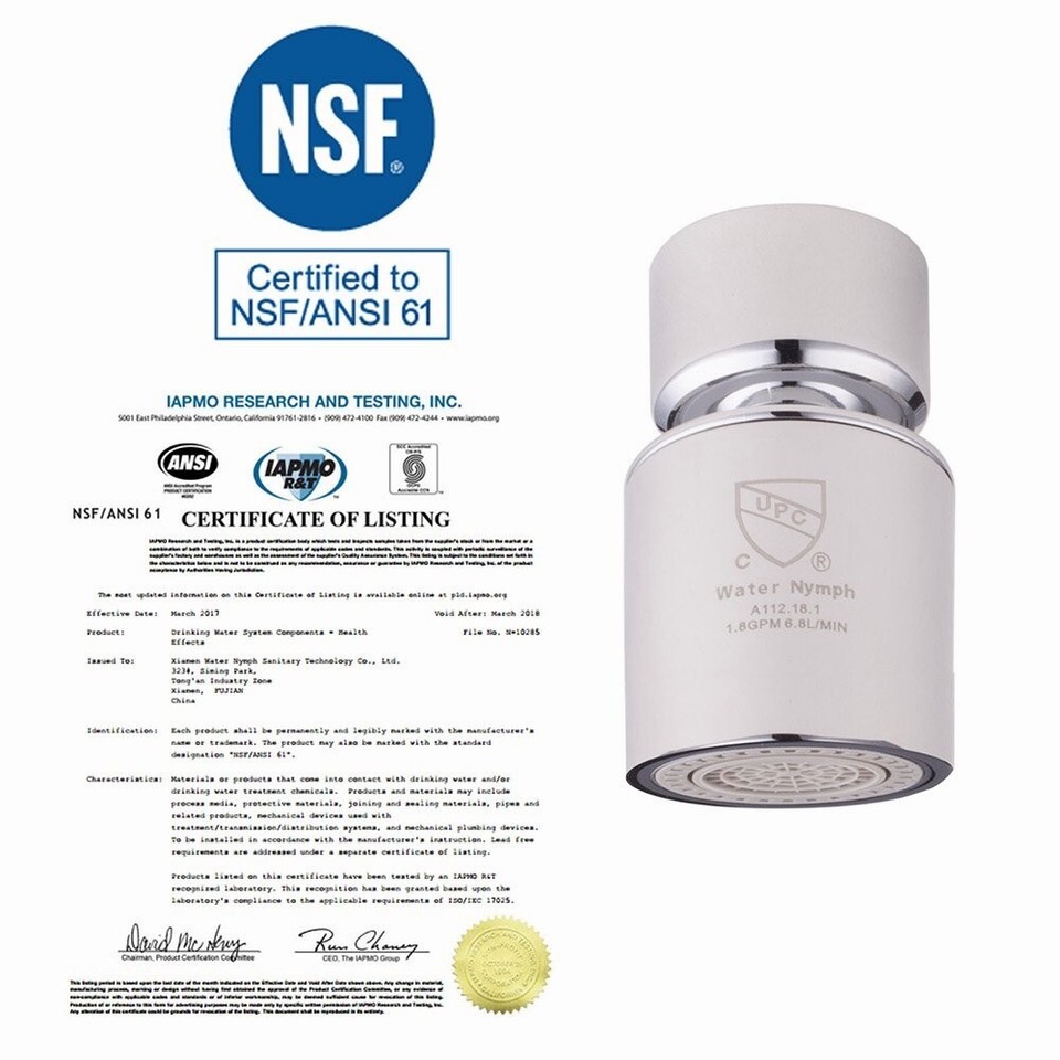 NSF Certified Faucet Aerator CUPC Certification 360° Swivel Kitchen ...