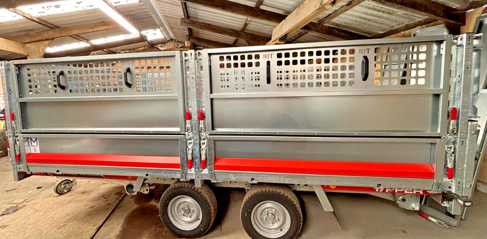 New Brian James 12ft x 6ft Tipper Trailer Mesh Sides Tipping 3.5t 3 ...
