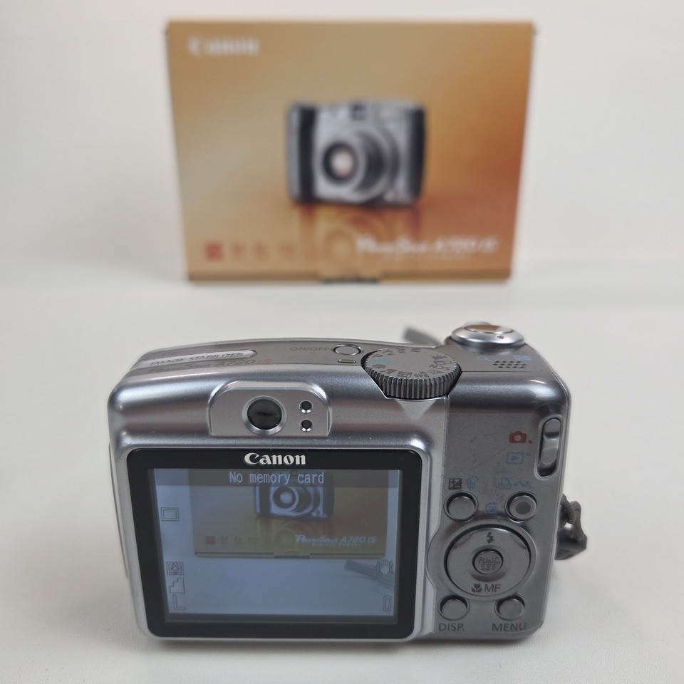 Canon PowerShot A720 IS 8MP Digital Camera w/ Cords Manual 4GB SD Card ...