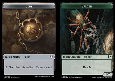 1x Clue (40) // Spider (36) Token MTG Commander Masters NM Magic ...
