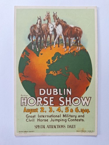 Dublin Horse Show 1949 Ireland, Vintage Postcard. | eBay