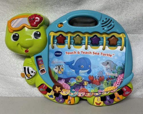 VTech Touch & Teach Sea Turtle Interactive Learning Book Toy ...