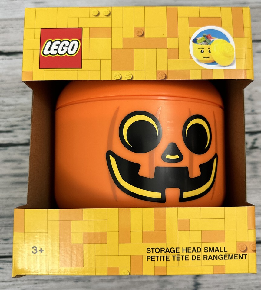 NEW LEGO Pumpkin Head Storage Container SMALL 7.28" H | eBay