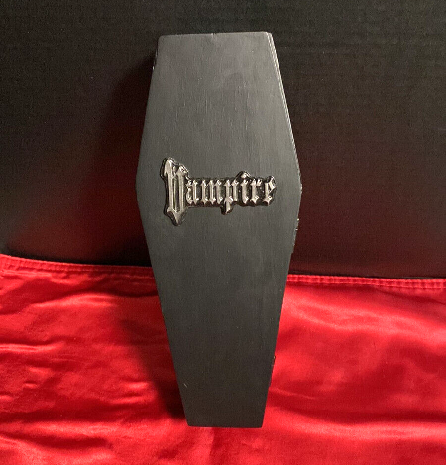 NEW-COLLECTIBLE VINTAGE GOTHIC VAMPIRE COFFIN JEWELRY STASH TRINKET ...