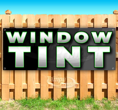 WINDOW TINT Advertising Vinyl Banner Flag Sign Many Sizes | eBay