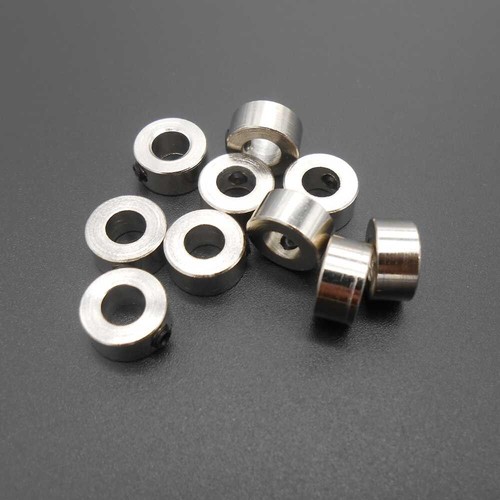 20Pc 5.05mm Metal Bushing Axle Stainless Shaft Sleeve Clamp Fixture ...
