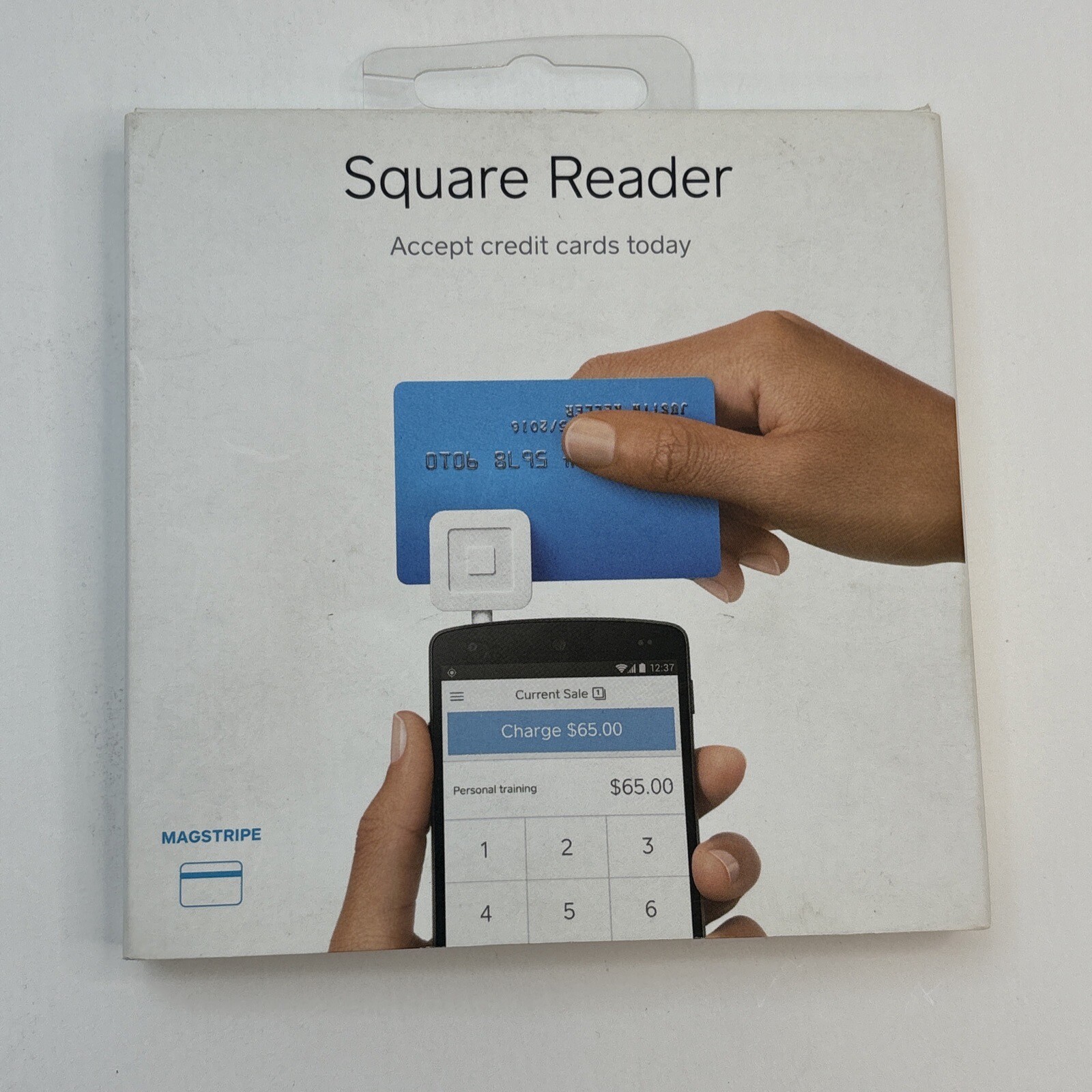 Square Credit Card Reader For iPhone/Android 3.5mm Headphone Jack ...