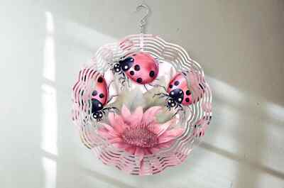 Beautiful Ladybug Wind Spinner, 3 Size Choices | eBay