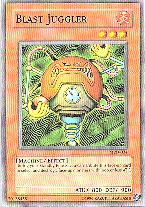 Blast Juggler MRD-034 Yu-Gi-Oh! Card Unlimited Light Play | eBay