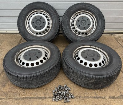 Genuine Mercedes Sprinter W906 Steel Wheel Set With Pirelli Tyres 235/ ...