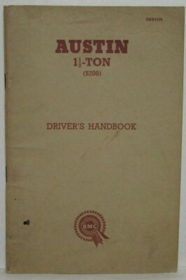 1960 Austin 1 1/2 Ton S200 Drivers Handbook Owners Manual | eBay