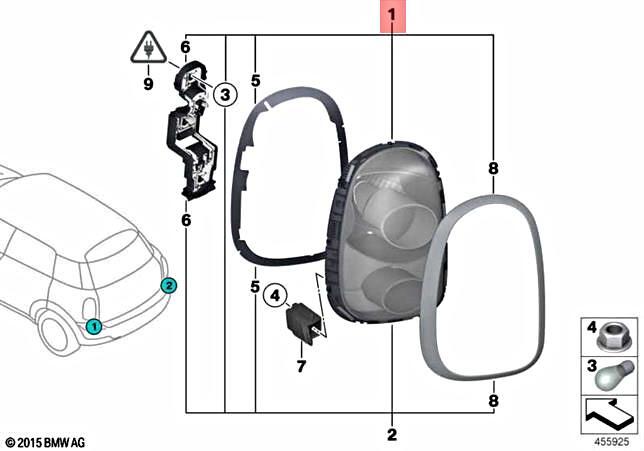 Genuine BMW OEM 63219808149 Tail Light Left for sale online | eBay