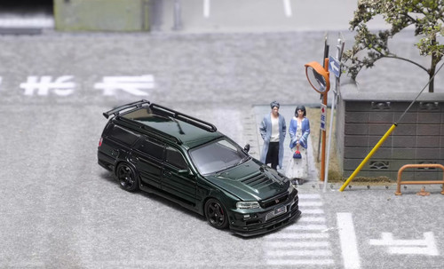 FH 1:64 Dark Green Stagea Wagon Skyline GTR R34 WC34 Model Diecast ...
