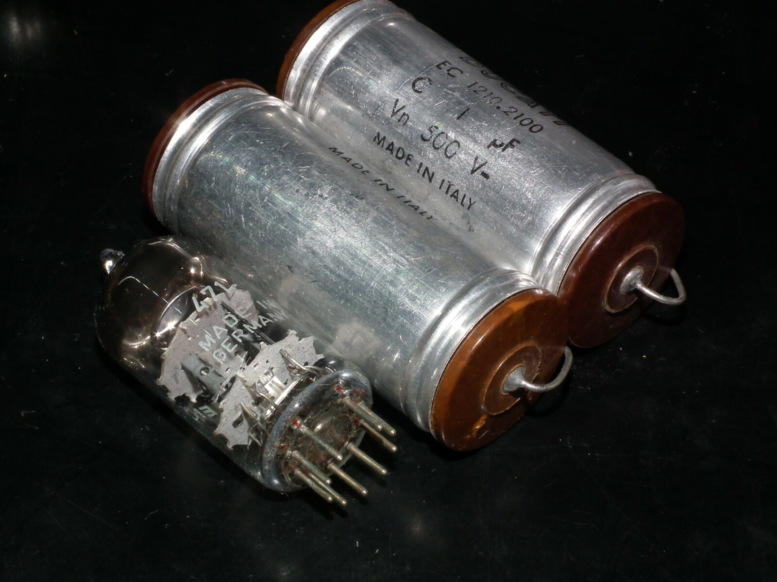 Two vintage NOS PIO capacitors 1uF 500V Ducati Italy (Paper In Oil) | eBay
