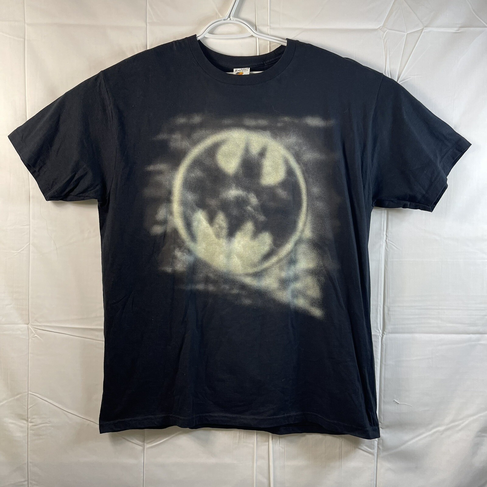 Batman signal men's logo graphic t-shirt size 2XL black with big front ...