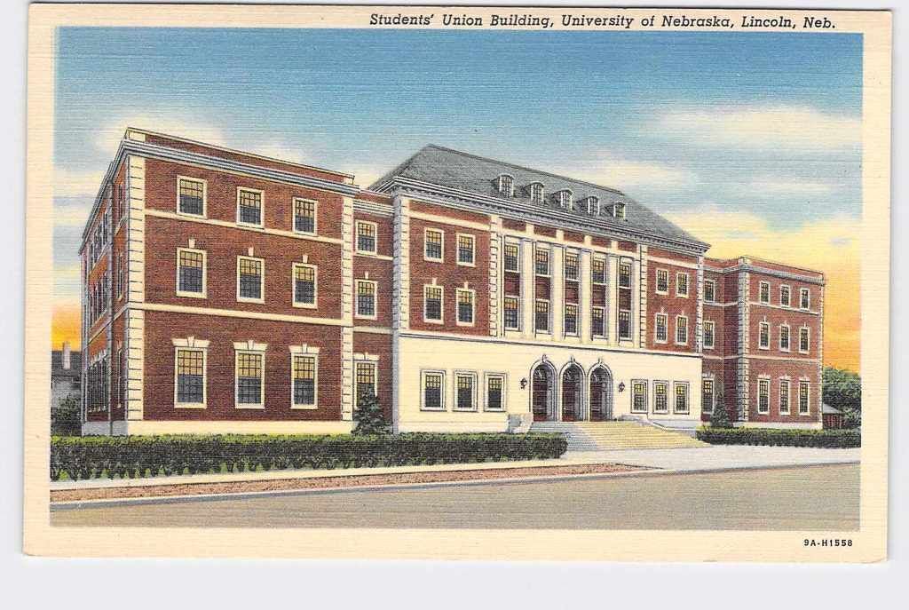 PPC Postcard NE Nebraska Lincoln Student's Union Building University Of ...