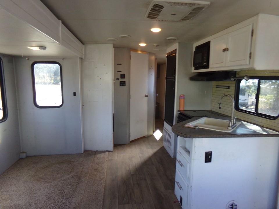 No Reserve Used 35ft big 3 slide camper trailer tiny home RV repo no ...