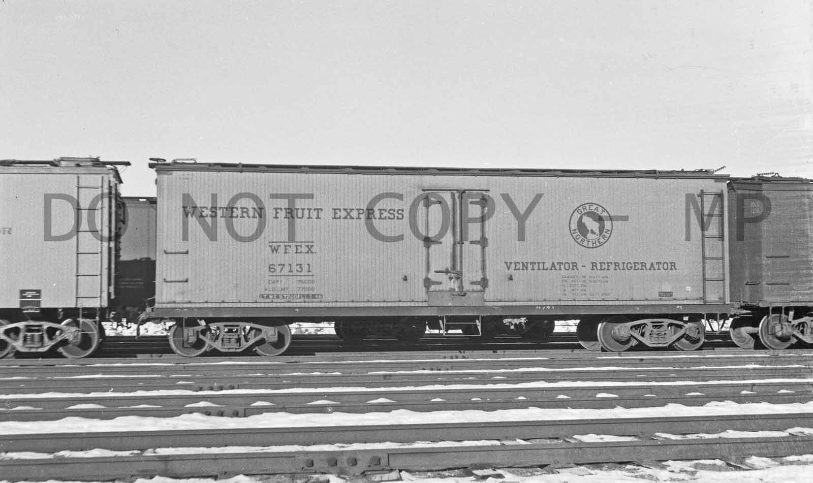 36. ORIG NEG Western Fruit Express WFEX 67131 ice reefer built 8-48 ...