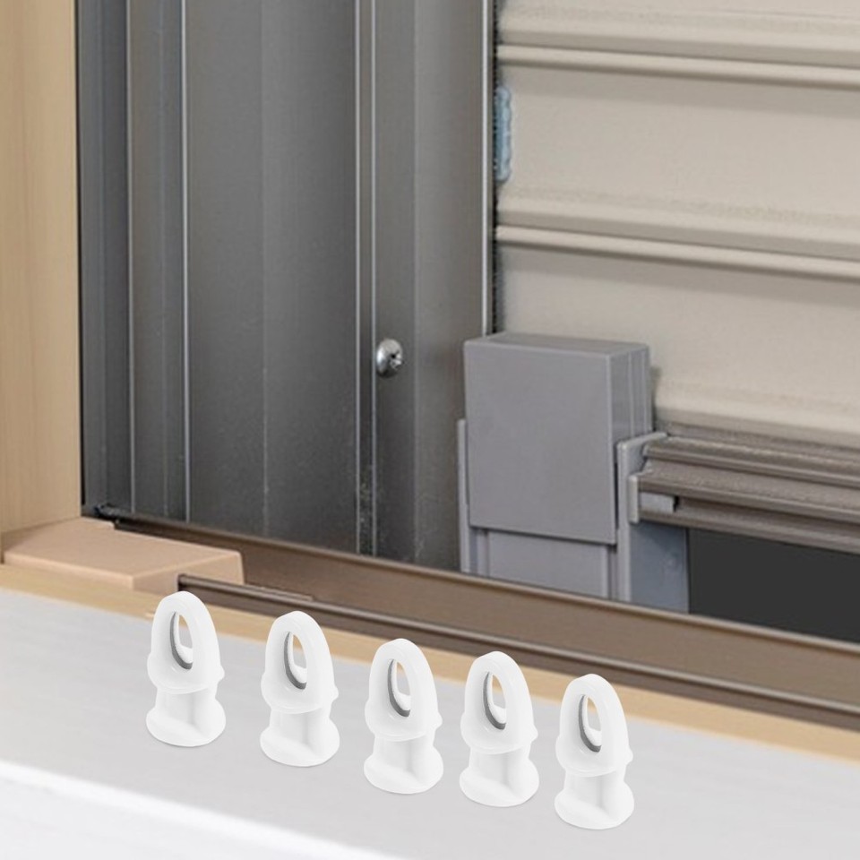 100 Pcs Curtain Track Wheels Plastic Metal Rail Gliders For Window Door ...