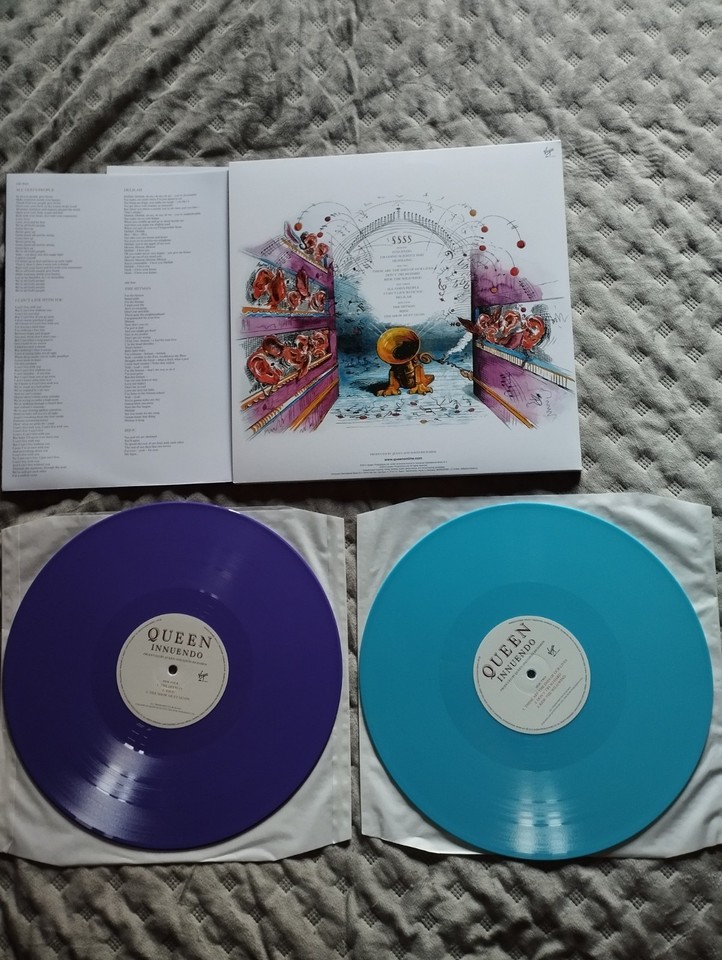 Queen - Innuendo - Blue Purple 2* Vinyl Mint Unplayed | eBay.de