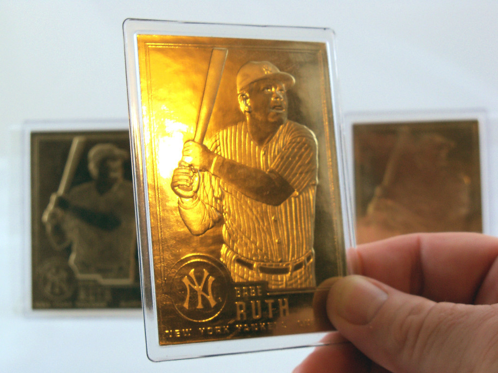 QTY 3 - Babe Ruth 22K Gold Foil Danbury Mint Card #30 | eBay