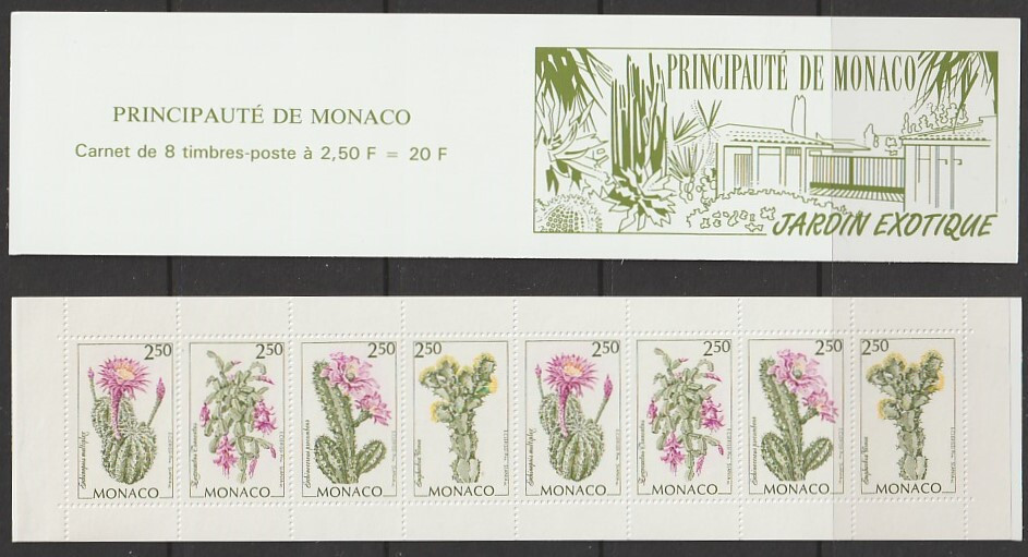 1993 Monaco Cactus Booklet of 8, MNH | eBay
