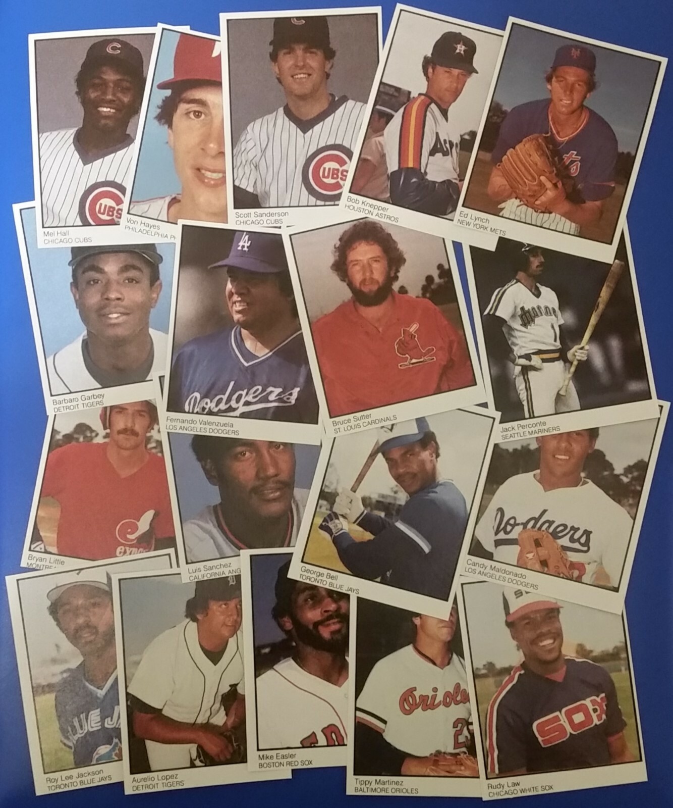 1984 MLB All-Star Game Program Inserts + Write-In Cuts *You Pick* 10 ...