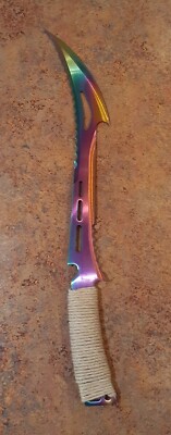 24" Titanium Full Tang Stainless Steel Ninja Zombie Sword with Sheath ...