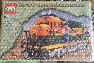 LEGO 10133 Burlington Northern Santa Fe BNSF Locomotive TRAINS 9V 2004 ...