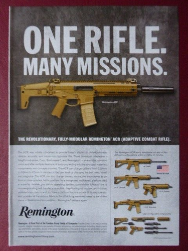 1/2010 PUB REMINGTON ADAPTIVE COMBAT RIFLE ACR SOLDIER US ARMY ORIGINAL ...