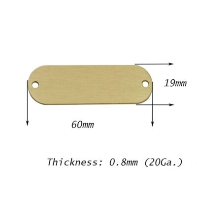 Brass Rivet Tags for Engraving Silent Dog NamePlate Metal Stamping Pet ...