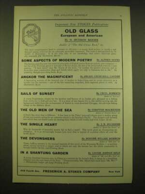 1924 Frederick A. Stokes Company Ad - Old Glass European and American ...