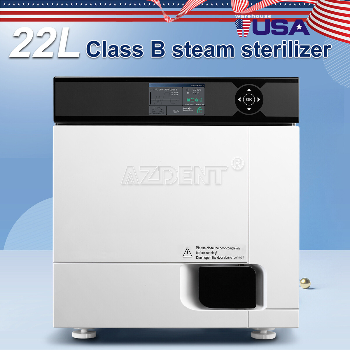 Dental Autoclave Steam Sterilizer Medical Drying Class B steam ...
