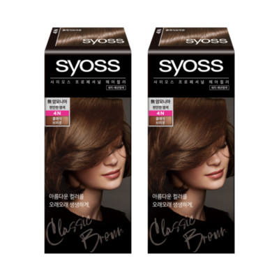Syos Professional Hair Color Gray Cover, 4N Classic Brown, 2EA | eBay