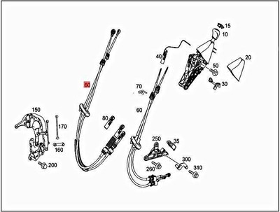Genuine MERCEDES 906 5-t Box 906 Bus Control cable 9062601651 | eBay
