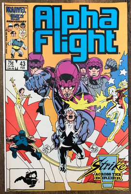Alpha Flight #43 By Mantlo Vindicator Purple Girl Mesmero Sentinels NM ...